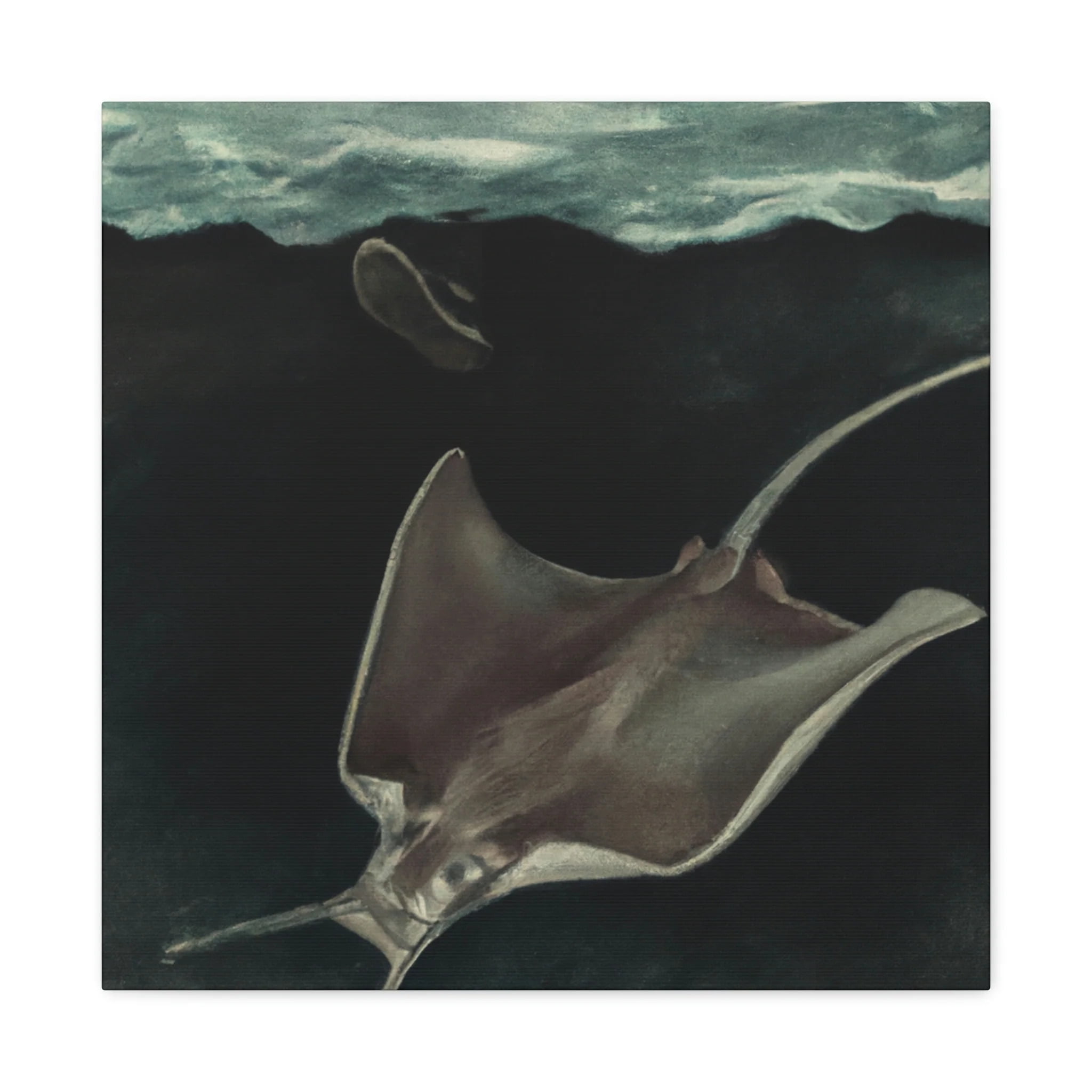 Stingray Hyperrealism Scene - Canvas - Walmart.com