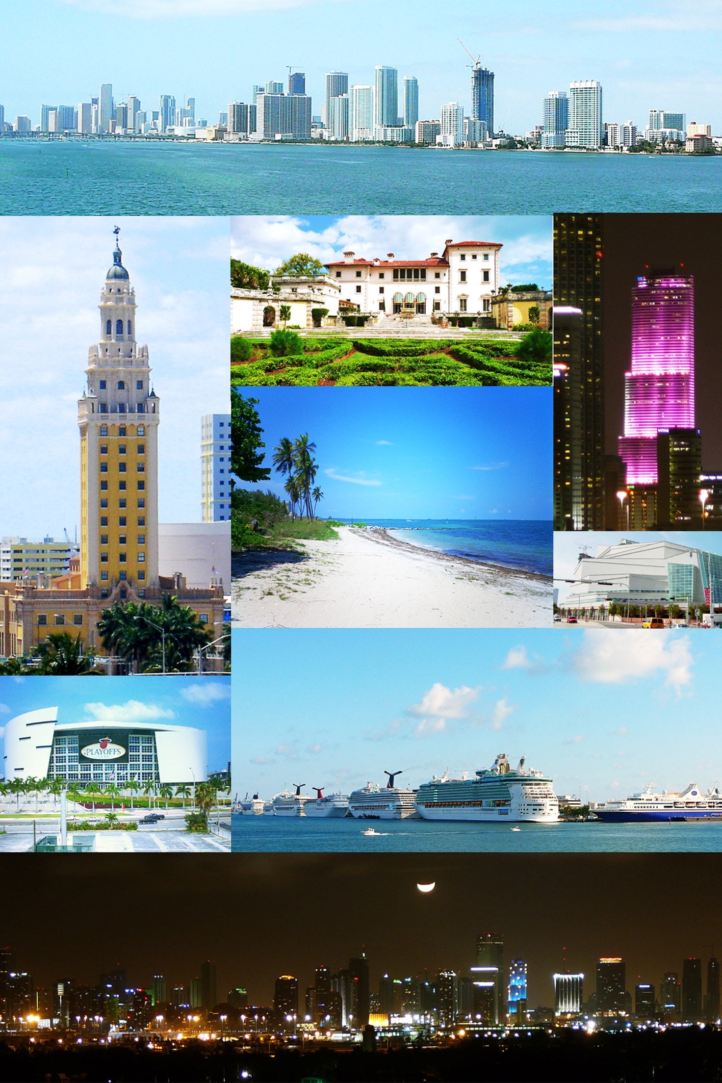 24x36 gallery poster, Miami Collage - Walmart.com