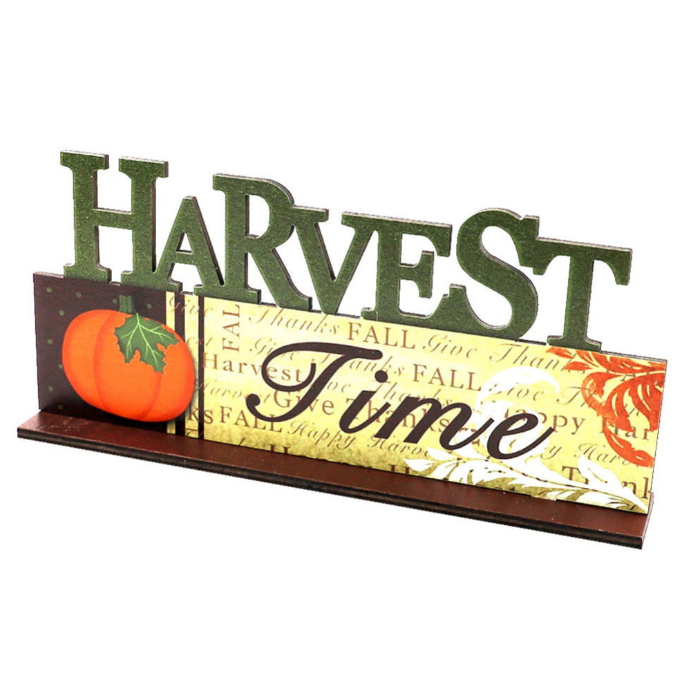 Thanksgiving Themed Table Centerpiece Signs, Wood Pumpkin Table Decor ...