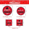 2026 Hot Sale Red Class of 2026 Graduation Disposable Tableware Set ...
