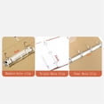 A4 Perforated Loose-leaf Binder PP Two-hole File Folder Archive ...