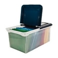 "Innovative Storage Designs Extra Capacity 23"" Portable File Tote Box ...