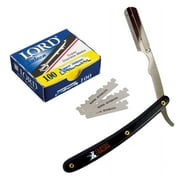 Classic Samurai CS-102 Professional Straight Edge Razor with 100 Derby ...