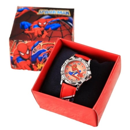 Children Spiderman Spider Man Watches Superhero Wrist Watch Kids Boys ...