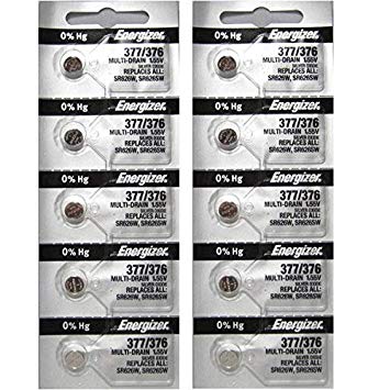 Energizer 377/376 Silver Oxide 10 Batteries - Walmart.com