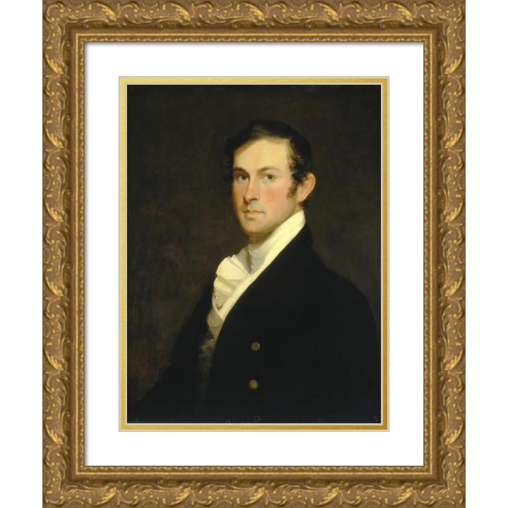 Matthew Harris Jouett 15x18 Gold Ornate Wood Frame and Double Matted ...
