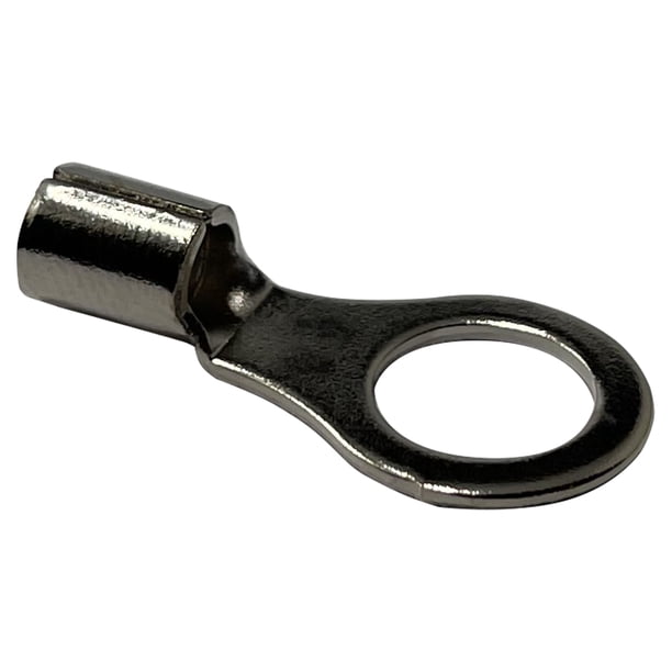(100) High Temperature Non-Insulated Ring Connector 8 Gauge AWG 3/8 ...