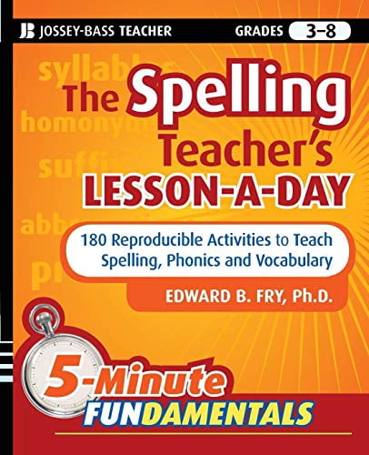 Pre-Owned The Spelling Teacher's Lesson-A-Day, Grades 3-8: 180 ...