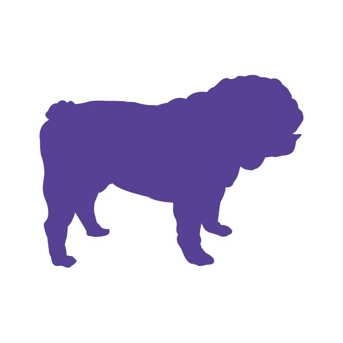 Bulldog Sticker Decal Die Cut - Self Adhesive Vinyl - Weatherproof ...
