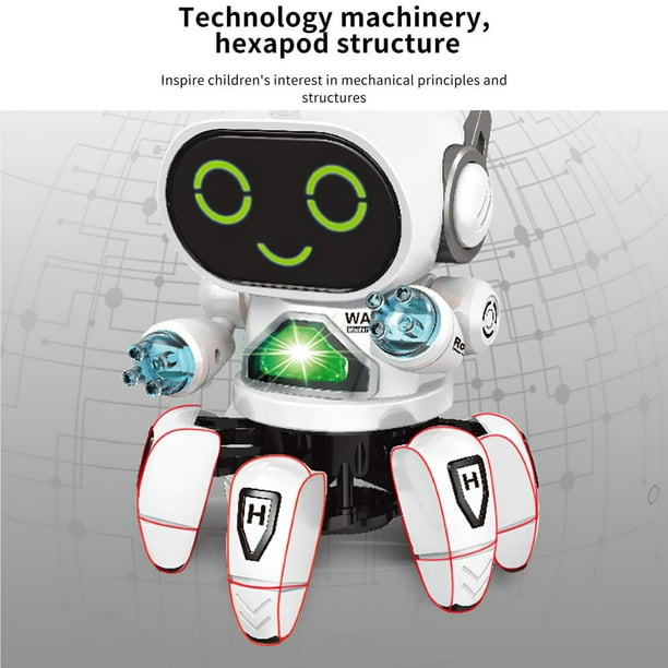 Musical Baby Toys Orange Dancing Robot Rotatable Smart Robot Multi ...