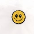 3PCS Bright Yellow Smiley Face Embroidered Patches for DIY Ironing and ...