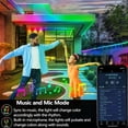 16.4FT Ws2812 RGB+IC LED Strip Lights IP68 Outdoor Waterproof, 5V USB ...