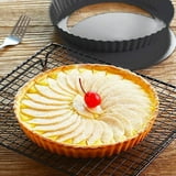 9 Inch Non-Stick Tart Pan with Removable Bottom, Round Quiche Pan for ...