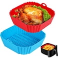 Air Fryer Silicone Liners Pot,Airfryer Basket Cooking Gadgets ,Reusable ...