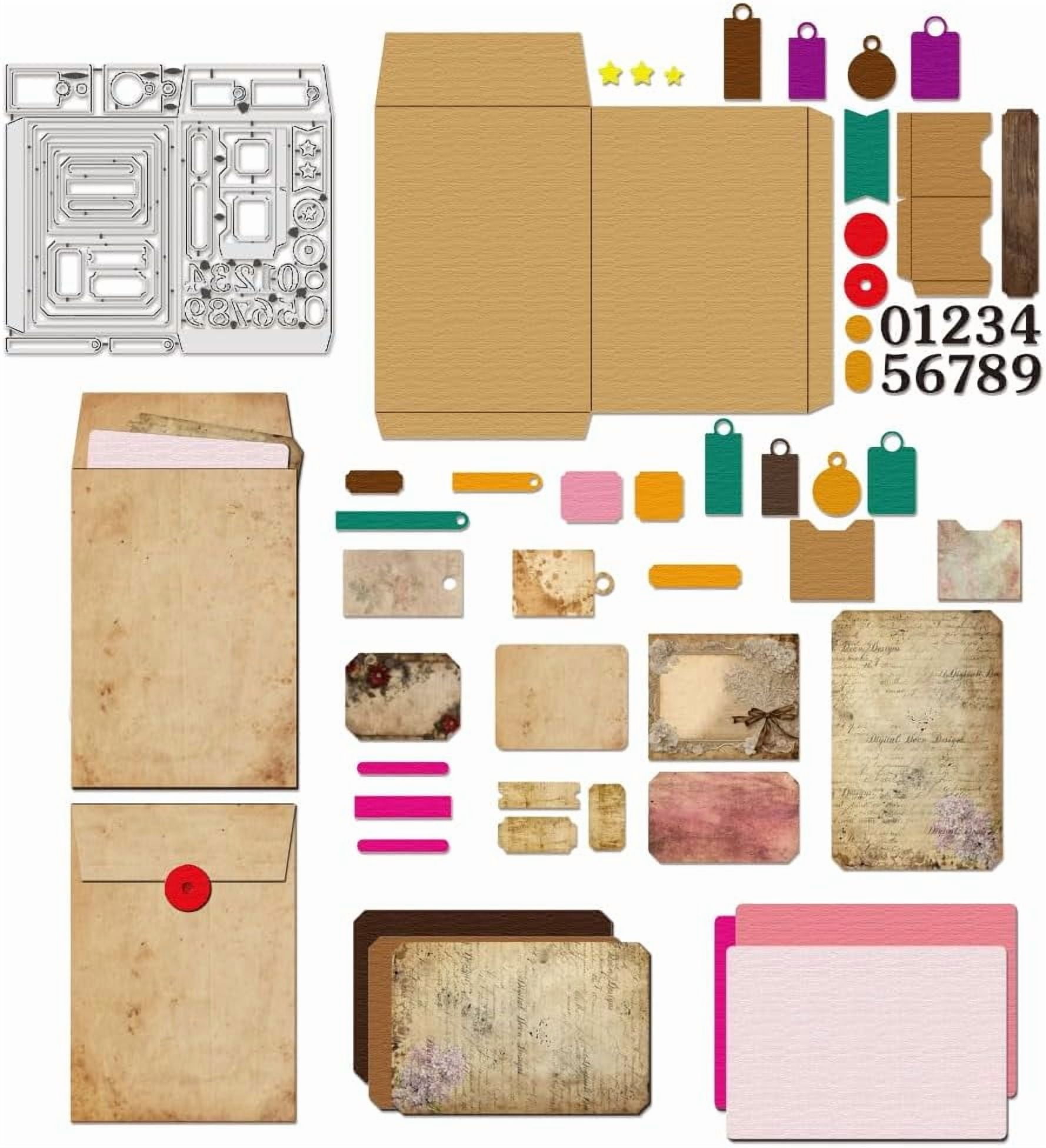 Troqueles de metal para archivos, membretes, colgantes, números ...