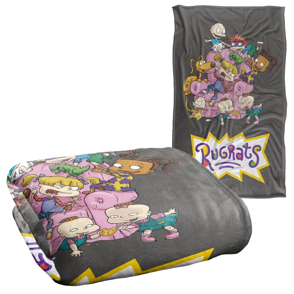 Rugrats Blanket, 36"x58" Rugrats Chair Silky Touch Super Soft Throw ...
