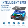 48V 100Ah LiFePO4 Battery - Server Rack with Smart 100A BMS, Touch ...