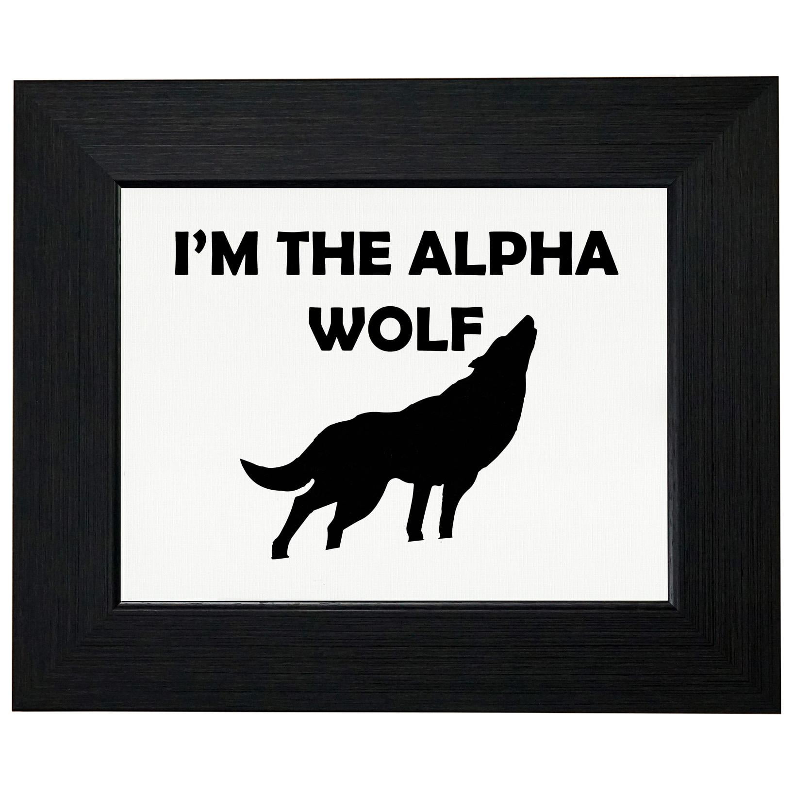 Black Alpha Wolf Howling