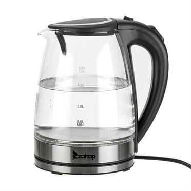 Starfrit 024011-002-0000 1.7-Liter 1,500-Watt Glass Electric Kettle ...