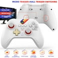 Wireless Game Controller for iPhone/Android/Switch/PC, Hall Joystick ...
