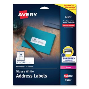 "Matte Clear Easy Peel Mailing Labels W/ Sure Feed Technology, Laser ...
