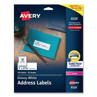 "Avery Mailing Labels, Laser Templates, Shipping, Easy Peel Return ...