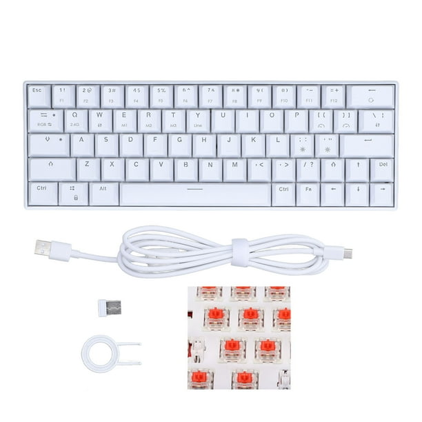 Oubit Computer Keyboard,Mechanical Keyboard 64 Keys Wired Keyboard ...