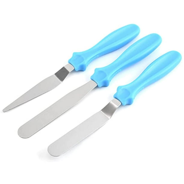 Cakes Scraper, Baking Spatulas Set 2 Offset and 1 Straight Icing ...