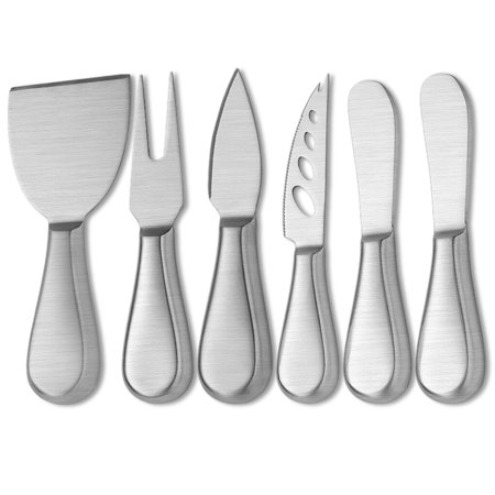 juguse 6 Pieces Cheese Scrapers Set Complete Stainless Steel Hollow ...