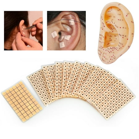 Greensen 600Pcs Disposable Ear Press Seeds Acupuncture Vaccaria Plaster ...