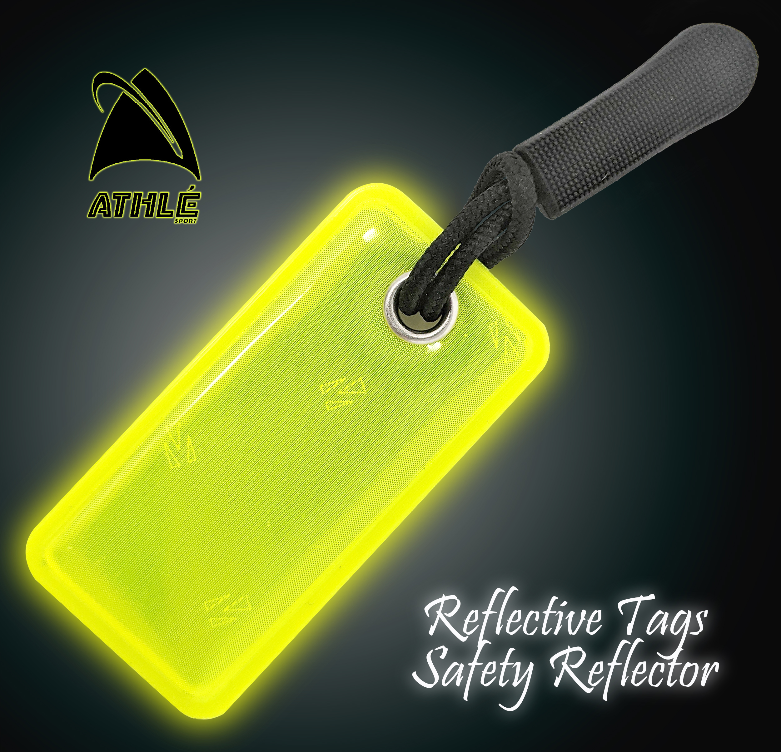 Buy Athle Sport Hi Vis Reflective Zipper Pull - Safety Reflective Tags ...