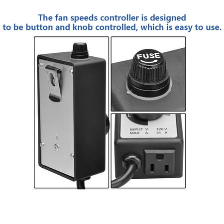 fastboy Fan Speeds Controller Button Switch Replacement 2M Cable Fans ...