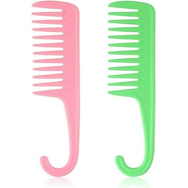 Wide Tooth Comb, Pink Detangling Comb, Hairdressing Comb for Home Salon ...