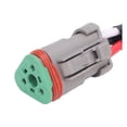 BIMZUC 1 Pair 3 Pin DT Connectors Waterproofing Automotive Electrical ...