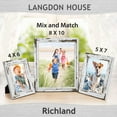 Langdon House 5x7 Photo Frames, Distressed White, Rustic Style Set of 6 ...