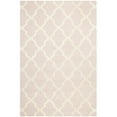 SAFAVIEH Cambridge Liam Geometric Wool Area Rug, Light Pink/Ivory, 9' x ...