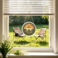 Acrylic Puzzle Suncatcher Hanging Panel with 83 Pieces Round Shape ...