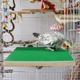 7.9x5.9 Large Bird Perch Stand Platform, Wooden Bird Cage Accessories ...