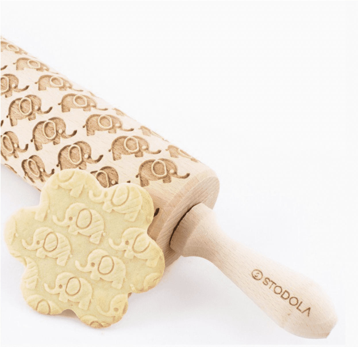 Stodola Engraved Large Rolling Pin with ELEPHANTS Pattern - Walmart.com