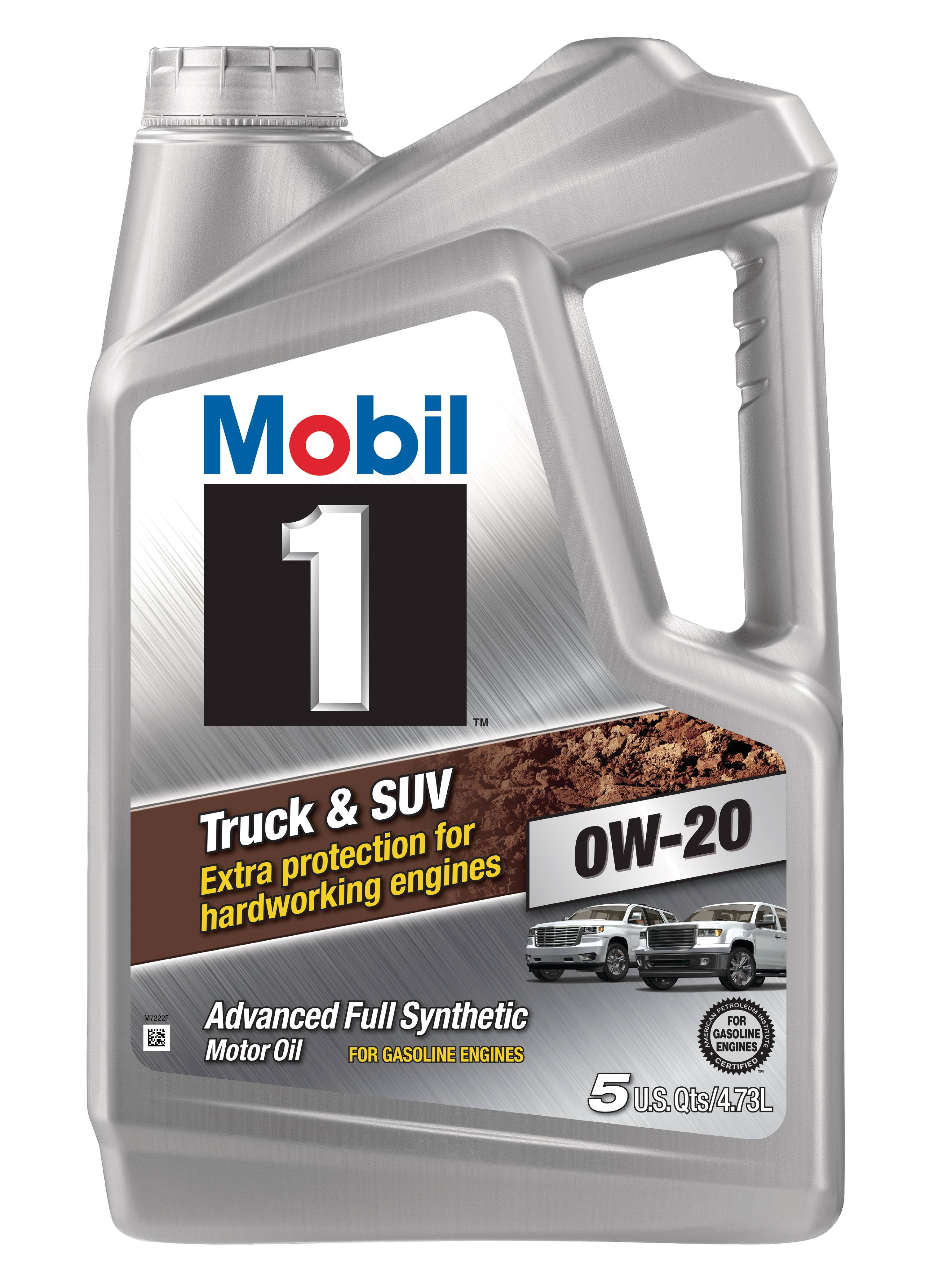 Mobil 1 Truck & SUV Full Synthetic Motor Oil 0W-20, 5 Quart - Walmart ... Mobil 1 Truck & SUV Full Synthetic Motor Oil 0W-20, 5 Quart - Walmart ...