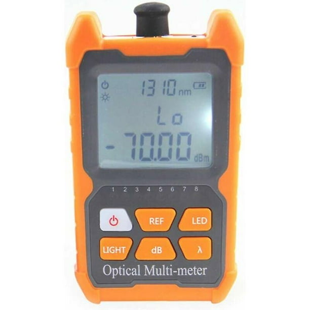 Multimeters Optical Power Meter, Fiber Optic Cable Tester with LED ...