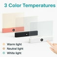 Flat Book Light without Battery，2026new rechargeable tri-color LED ...