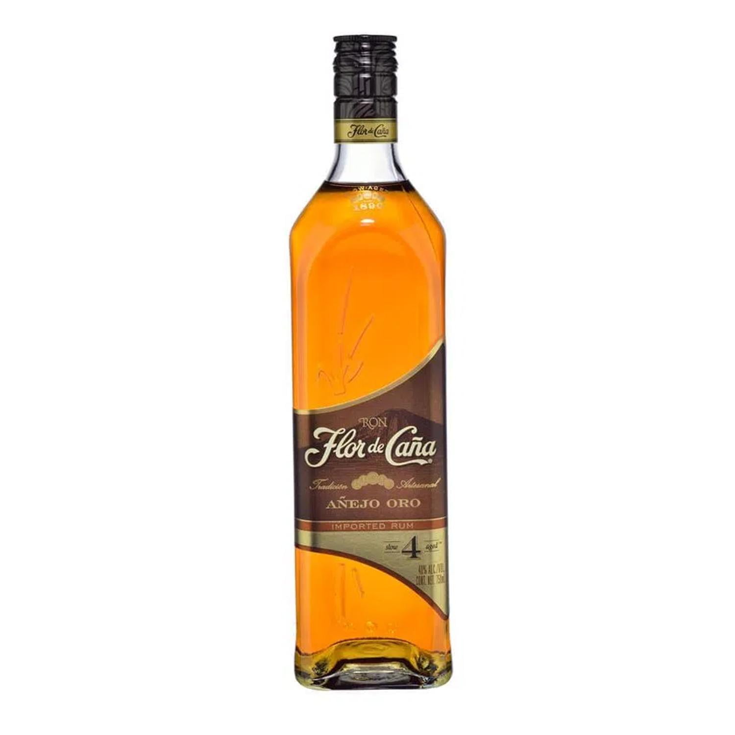 Paquete de 3 Ron Flor De Caña Gold Oro 4 Años 750 ml | Walmart en línea