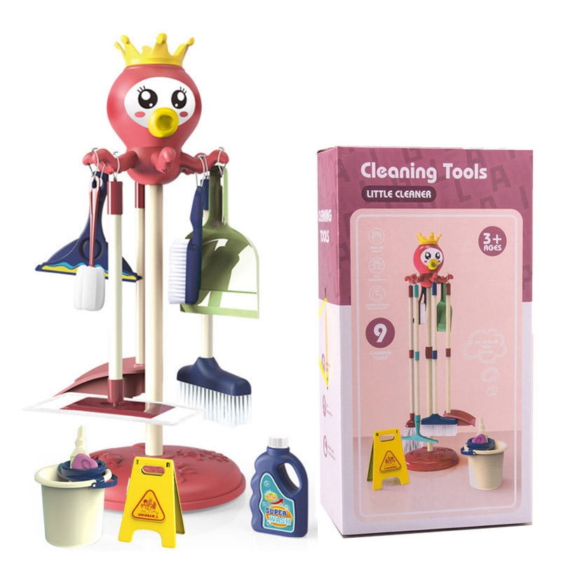 Octopus Cleaning Tool Set Housework Chores Sweeping Broom Dustpan Mop ...