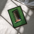 Affixzi Woman Reading Artwork, Green Window Print for Home Wall Decor ...