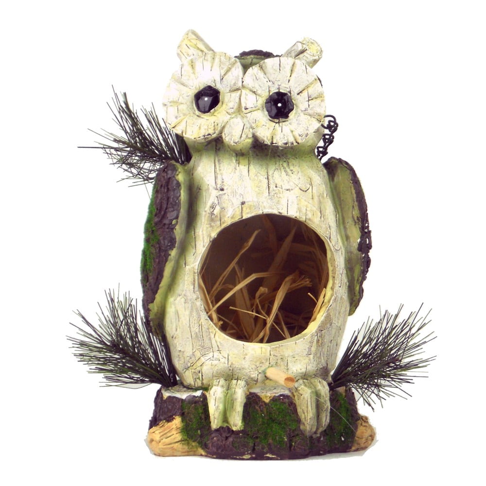 Natural Owl Bird House - Walmart.com - Walmart.com