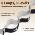 Unique Bargains Stretch Strap for Yoga Stretching with 8 Loops for ...