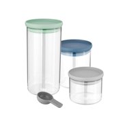 Progressive Prepworks ProKeeper 6 Piece Clear Food Baking Storage Set ...