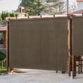 Cordless Patio Roll Up Outdoor Blind, 8'W x 6'H Sun Shade Privacy ...