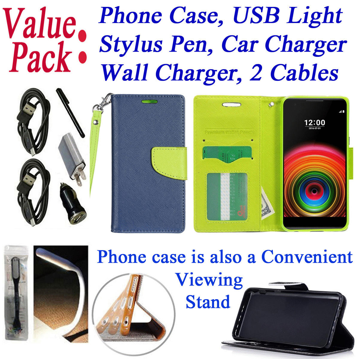 ~Value Pack~ for LG X Power LS755 US610 K450 xpower Case Phone Case ...